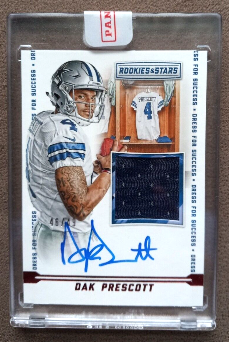 2016 Rookies & Stars Dak Prescott Dress For Success Rookie Patch Auto ...