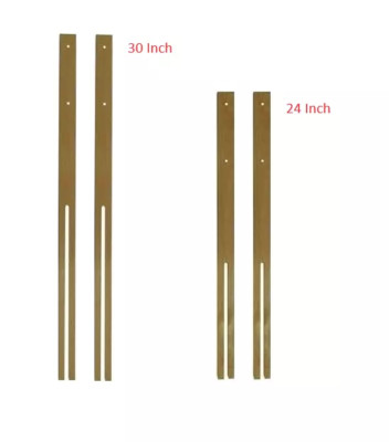Wood Headboard struts legs QUALITY drilled & slotted MULTI FIX Size 24 ...