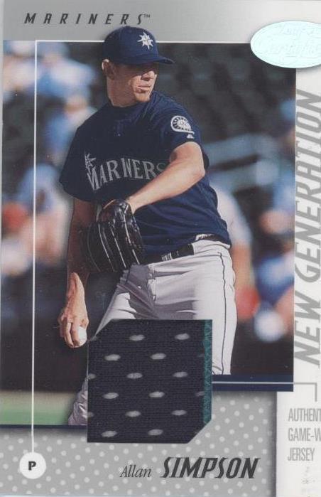 2002 Leaf Certified - New Generation Rookie Allan Simpson #186 /500 ...