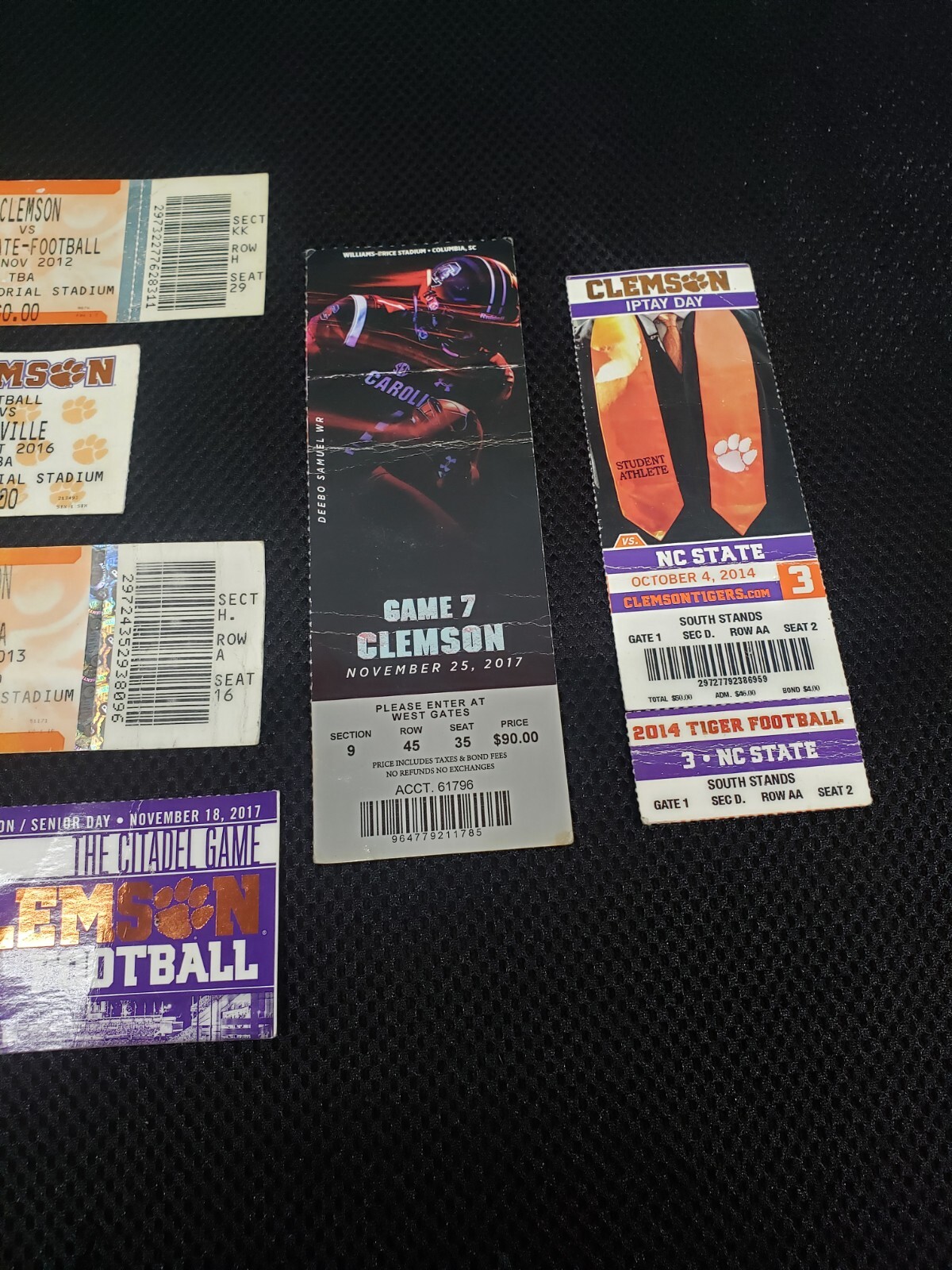 Clemson Tigers Ticket Stubs Collage Football | eBay