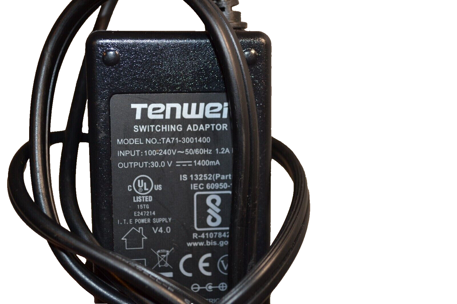 Tenwei Switching Adapter TA71-3001400 30V 1400mA | eBay