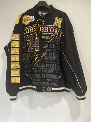 Kobe Bryant JH Design Lakers NBA Coat/Jacket Black/Gold Size 4XL | eBay