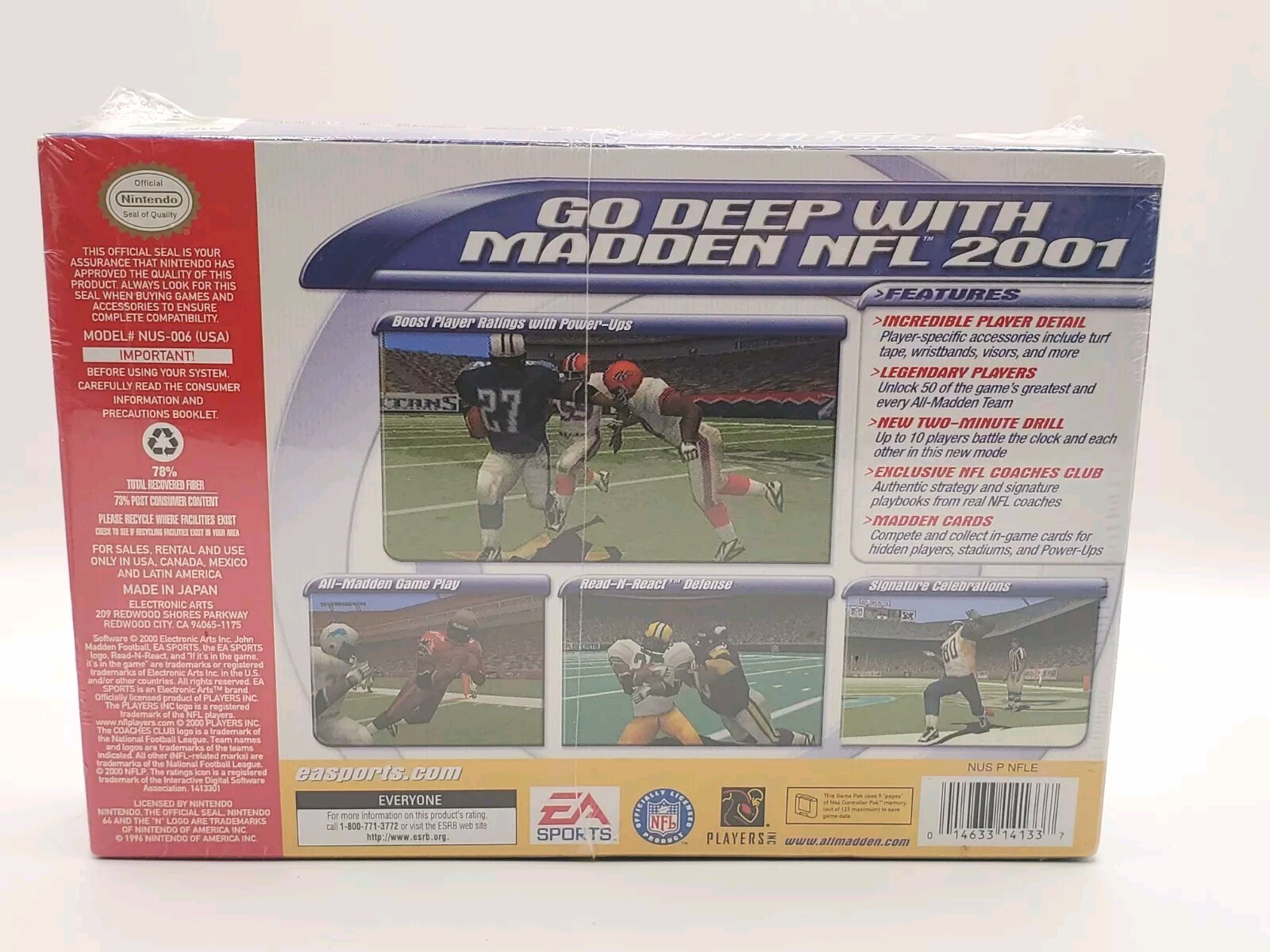 Madden NFL 2001 (Nintendo 64, 2000) for sale online | eBay