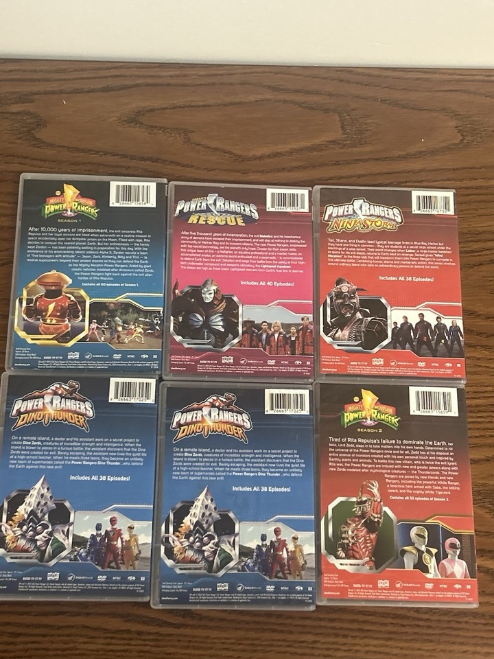 Power Rangers DVD Collection – 6 Full Seasons! | eBay