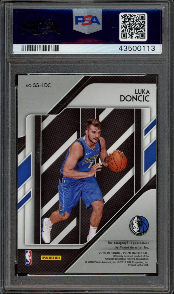 2018 PANINI PRIZM #SS-LDC LUKA DONCIC SENSATIONAL SIGNATURES AUTO ...