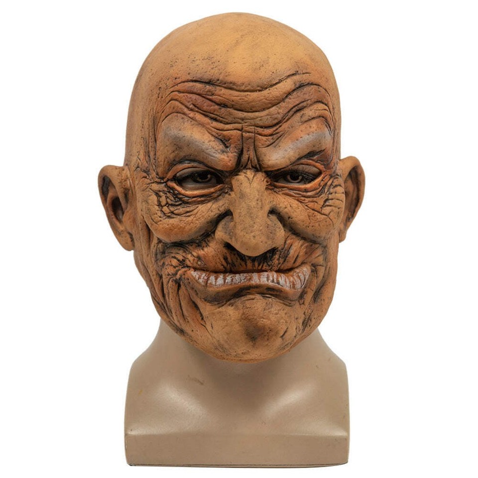 Old Bald Man Halloween Party New Latex Mask Funny Horror Cosplay Masks ...