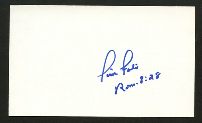 Tim Foli signed autograph auto 3x5 index card Baseball Player 9350 | eBay
