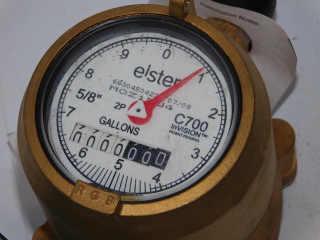 Elster Amco C700 5/8 x 3/4 Direct read Bronze Water Meter for sale ...