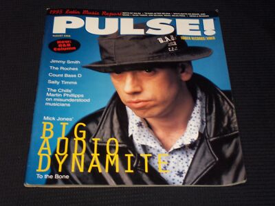 1995 AUGUST PULSE! MAGAZINE - MICK JONES BIG AUDIO DYNAMITE FRONT COVER ...