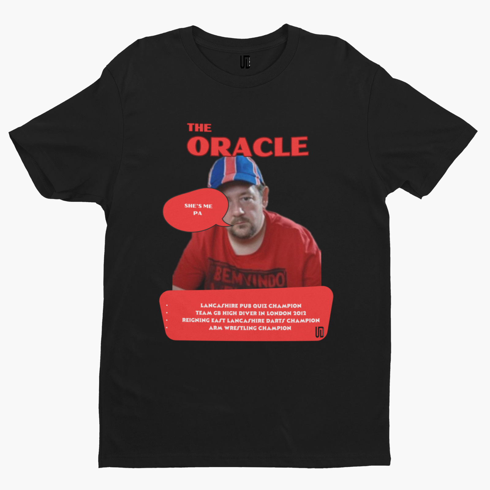 The Oracle T-Shirt - TV Film Movie Funny Benidorm UK Comedy Johnny ...