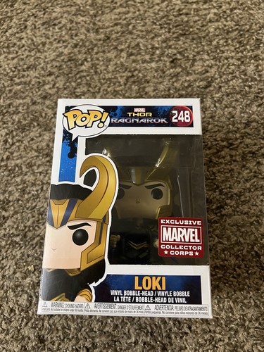 Funko Pop! Marvel Thor Ragnarok Loki #248 (Collector Corps) Vinyl ...