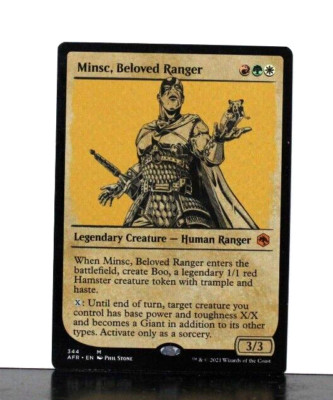 2021 Magic MTG Minsc, Beloved Ranger - Rulebook Adventures in Forgotten ...