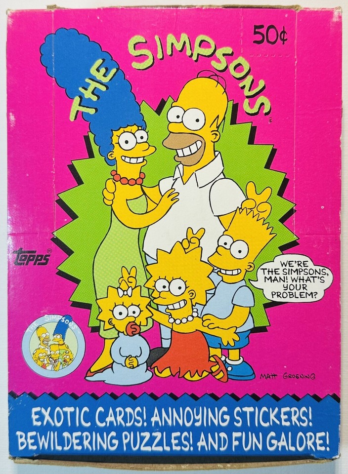 The Simpsons Sealed Wax Pack Topps 1990 Cartoon | eBay