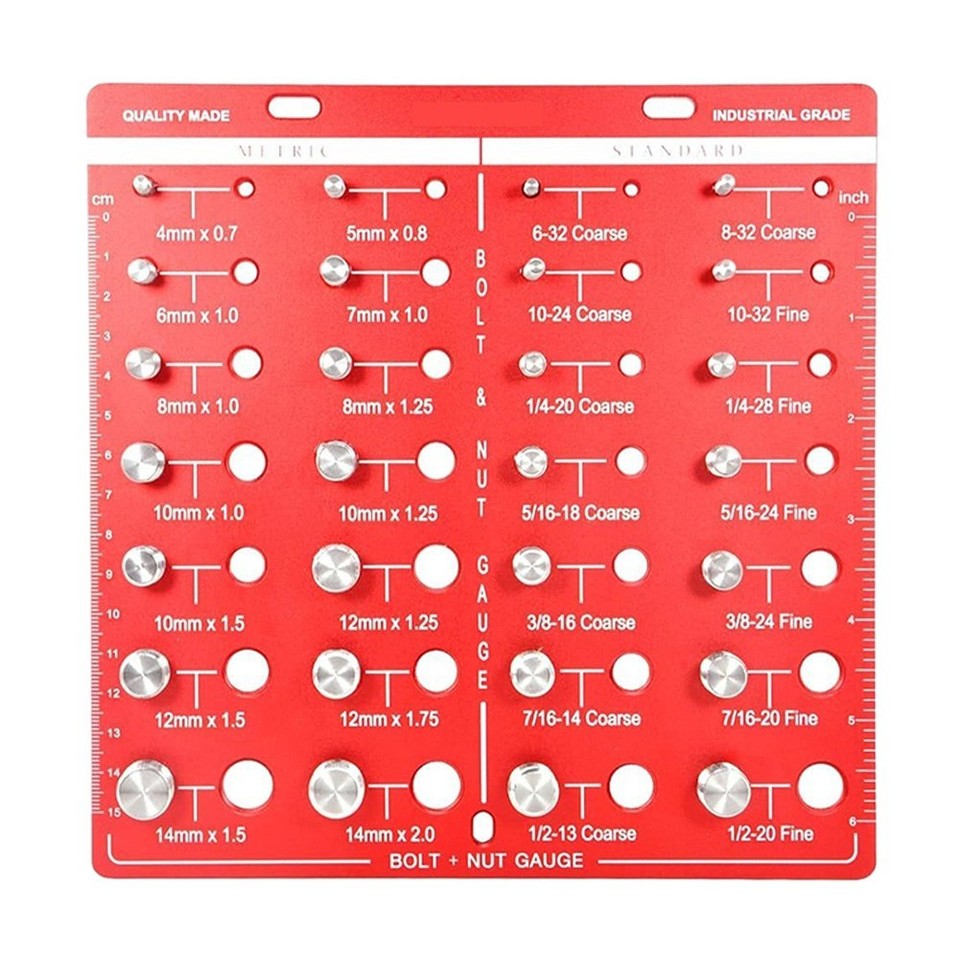 Brand New Thread Gauge Nut And Bolt Study Aluminum Alloy Identification ...