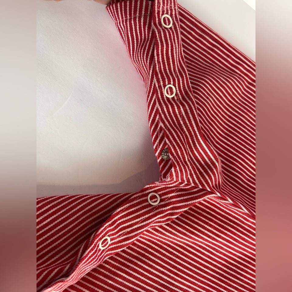 Sears Vintage Infant Pinstripe Railroad Train Jumper Bib Conductor ...