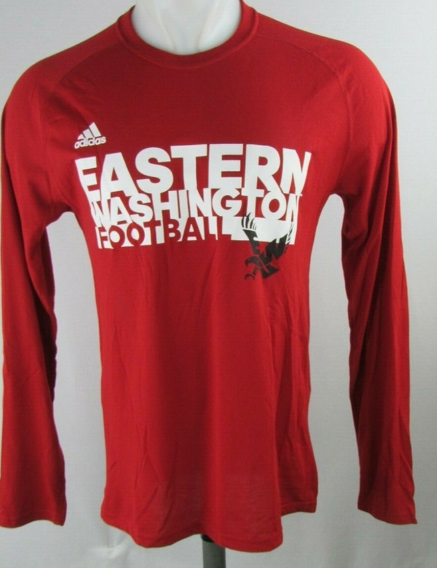 Eastern Washington Eagles Football NCAA Men's Adidas Long Sleeve T ...