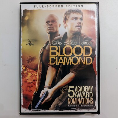 Blood Diamond (DVD Movie 2007, Full Screen) Leonardo DiCaprio, Jennifer ...