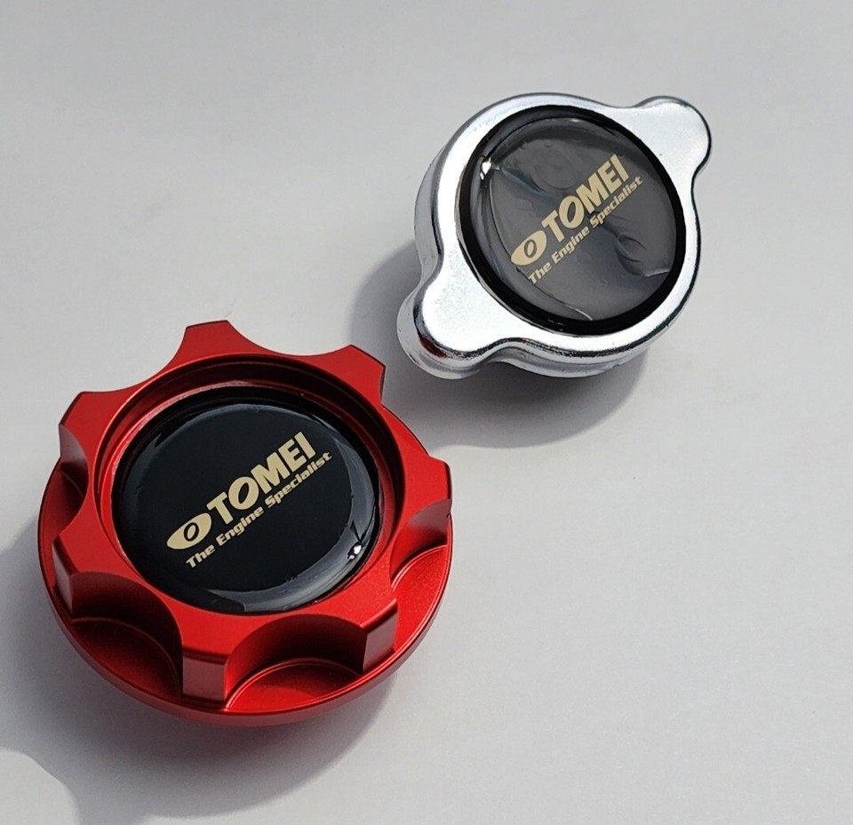 ENGINE RADIATOR CAP + OIL FILLER CAP RED TOMEI FOR NISMO Z 350Z 370Z ...