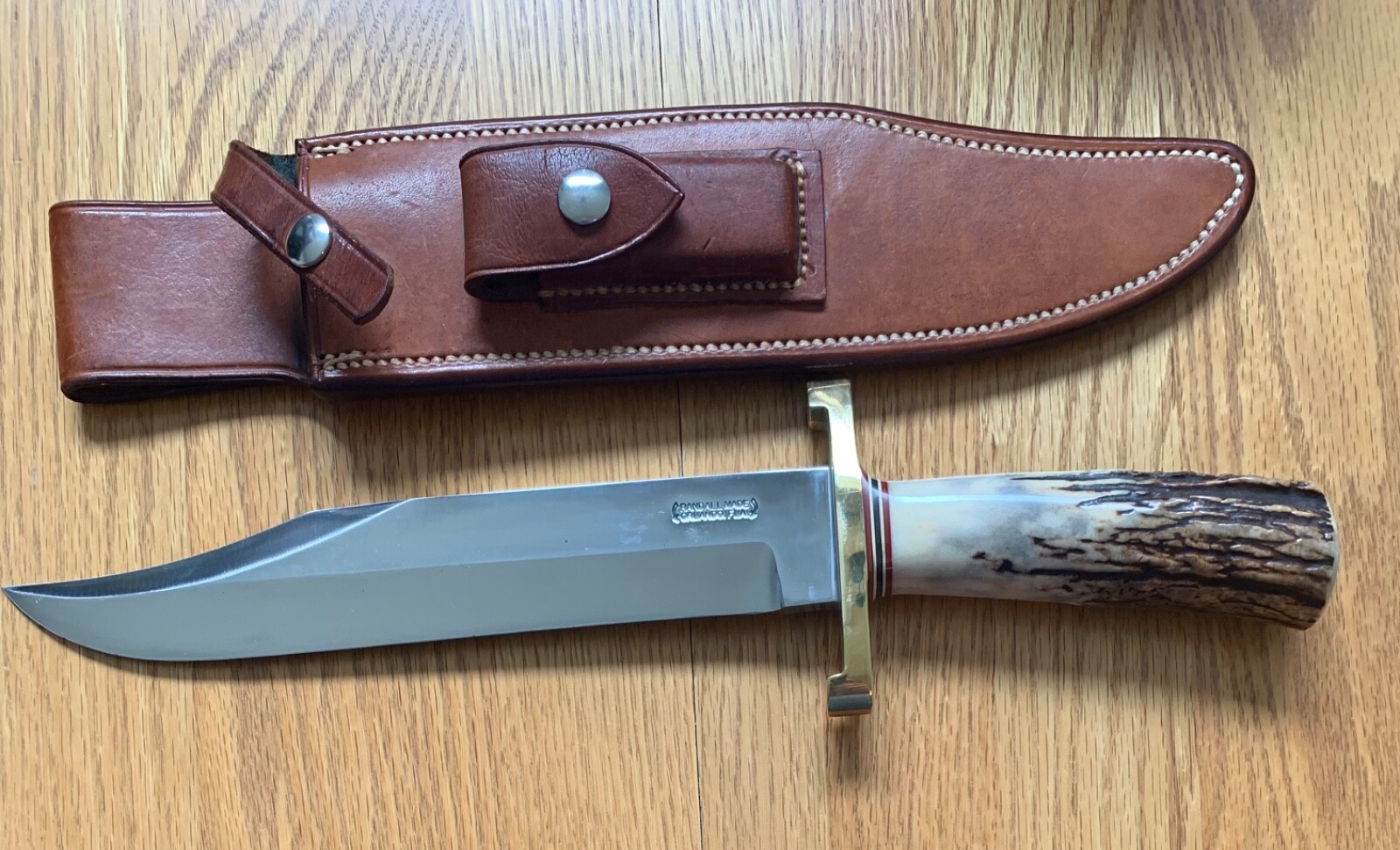 BEAUTIFUL RANDALL #12 -9 STAG KNIFE NEVER USED W/ ROUGHBACK SHEATH | eBay