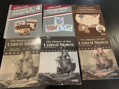 Abeka Homeschool History of United States & Geography 4th Grade 4 Lot ...