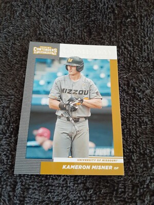 2019 Panini Contenders Draft Picks Game Day Kameron Misner Baseball ...