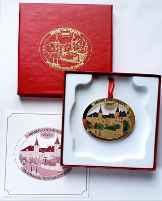 2007 Miami University DOLIBOIS EUROPEAN CENTER 3D METAL ORNAMENT ...