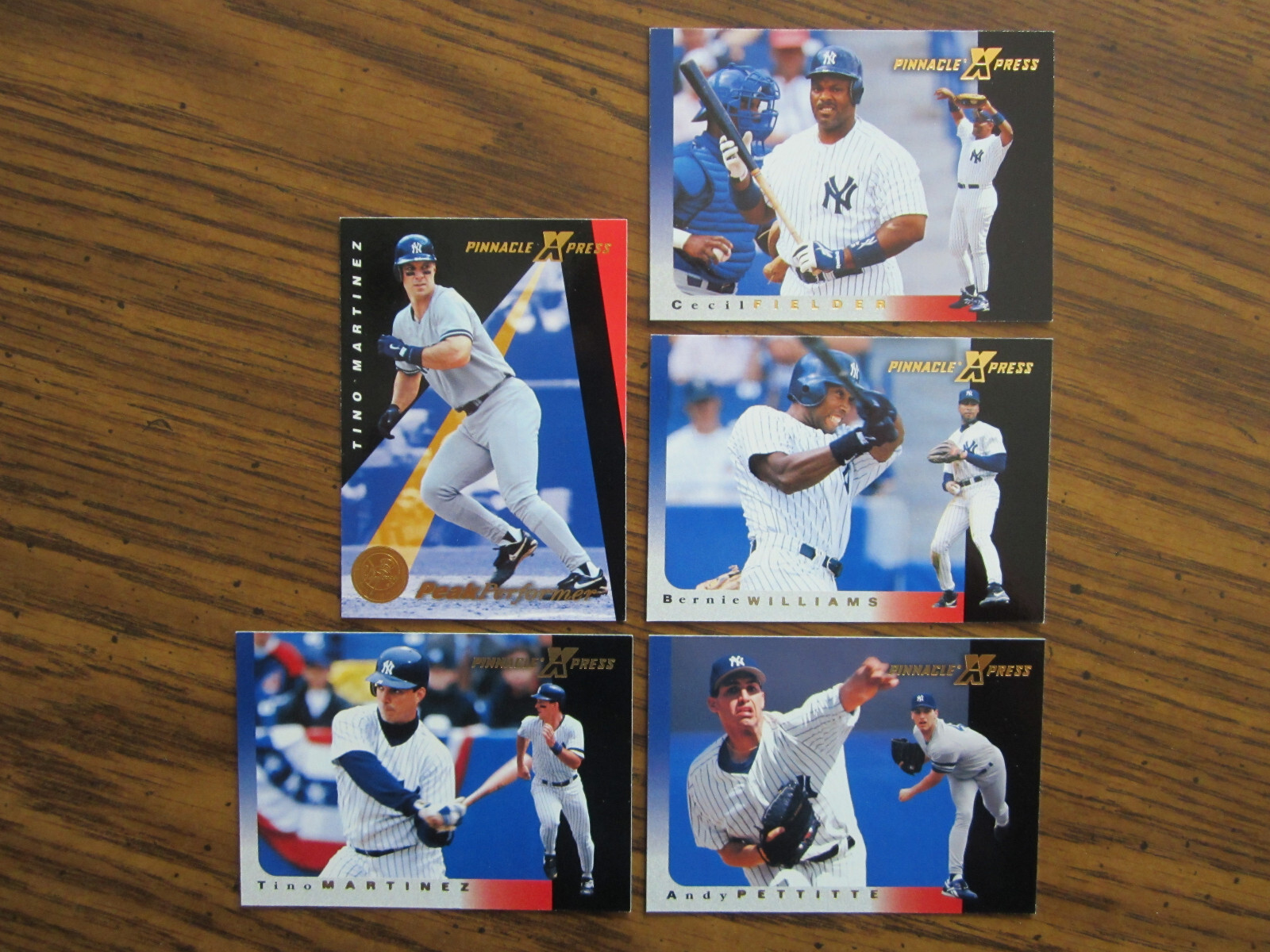 1997 Pinnacle Xpress baseball cards, Pettite, Williams, Fielder, Tino ...