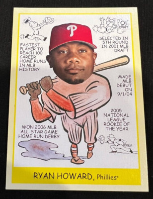 RYAN HOWARD 2009 Upper Deck UD Goudey Heads Up #279 MLB SP Short Print ...