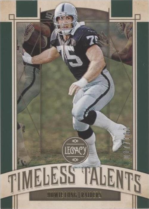 2019 Panini Legacy - Timeless Talents Howie Long #TT-HL Green /100 for ...