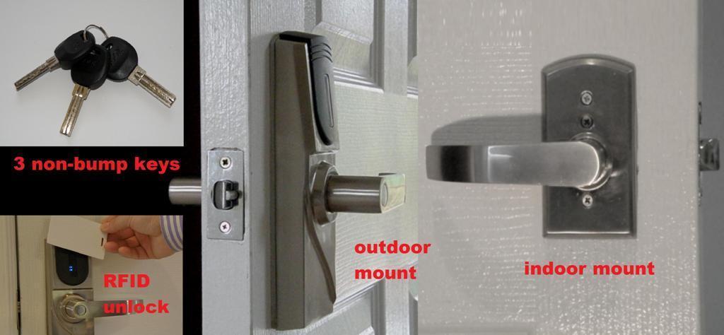 RFID Keyless Electronic Lock: Weatherproof, Battery Operated ...