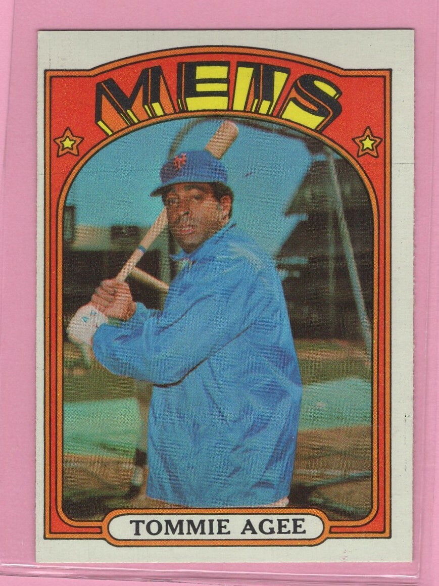 1972 Topps Baseball # 245 Tommie Agee -- Mets -- Box 728-264 | eBay