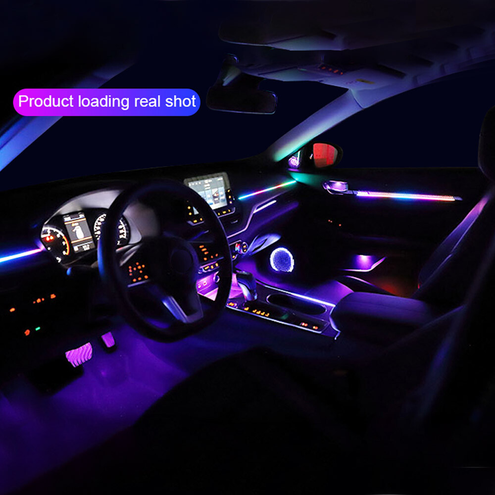 18 in 1 Full RGB LED Bead Symphony Dream Car Interior Ambient Lighting ...
