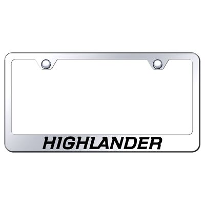 Toyota Highlander Laser Etched License Plate Frame (Chrome) | eBay