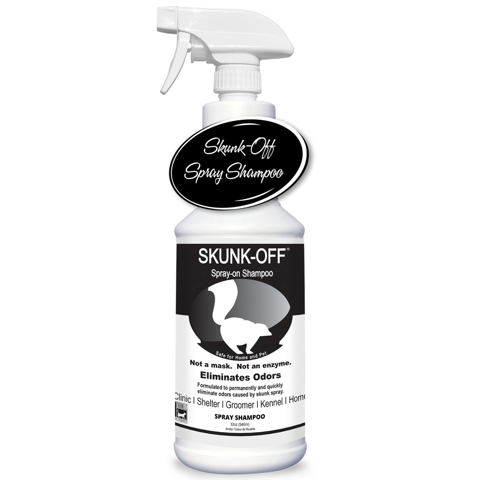 Skunk-Off® Shampoo (32oz) Safe for Head & Face – Ready to Use Skunk ...