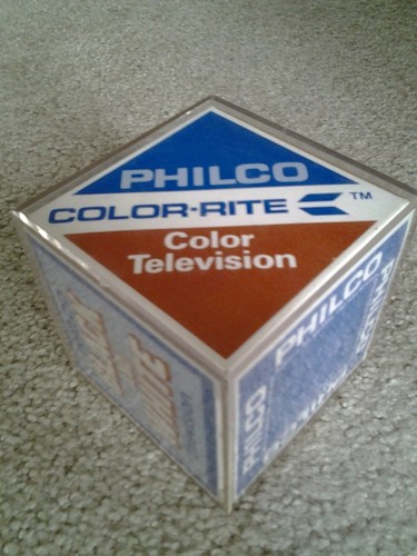 PHILCO Television & Stereo vintage advertising 60-70s 6 sided plastic ...