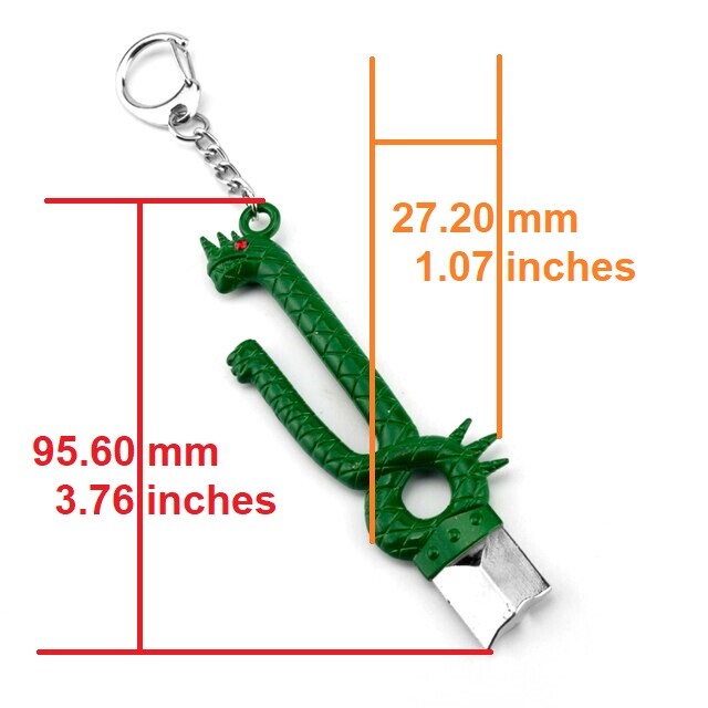 Anime Seven Deadly Sins Keyring Weapon Gideon Rhitta Dragon Handle Gift ...