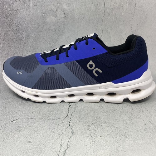 On Cloud Cloudrunner Blue Lace Up Running Shoes Sneakers Mens Size 12.5 ...