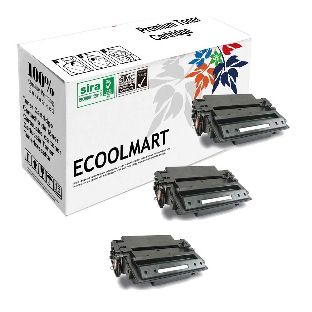 3 Pack Q6511X 11X Toner Cartridge for HP Laserjet 2400 2410 2420 2420D ...