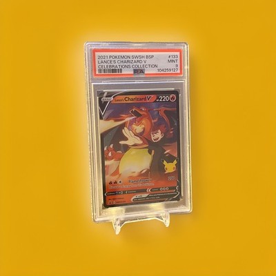 Pokemon Celebrations Lance’s Charizard V Promo Card SWSH133 PSA Graded ...
