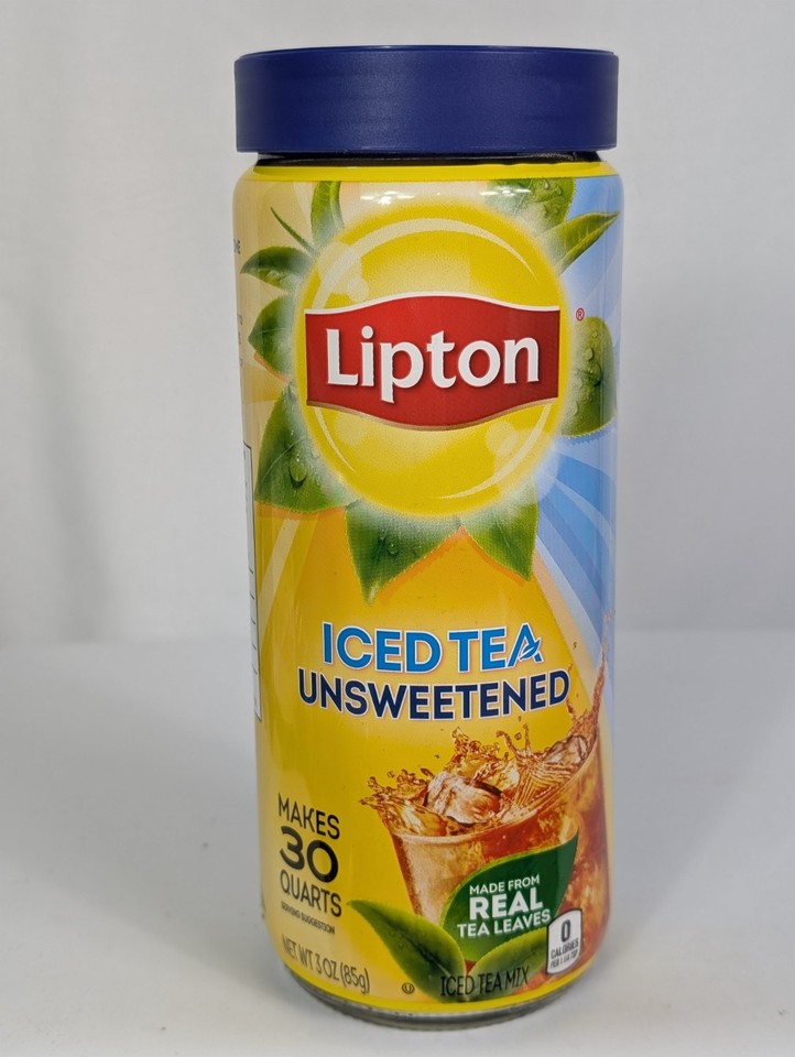 Lipton Iced Tea Unsweetened Powder 3 oz Make 30 Quarts Ea BB 4/15/25 ...