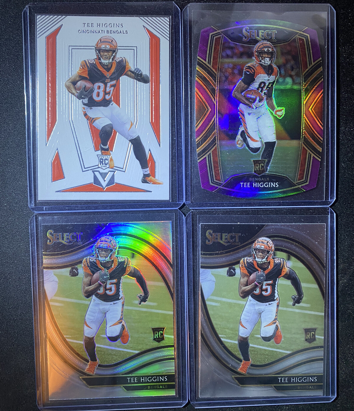 Tee Higgins Cincinnati Bengals Rookie WR 4 Card RC LOT ! 🔥 Select ...