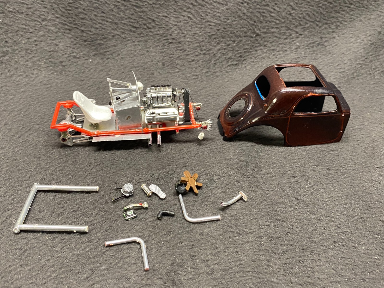 AMT Fiat Topolino Dragster Altered Hot Rod Original Double Kit 1/25 ...