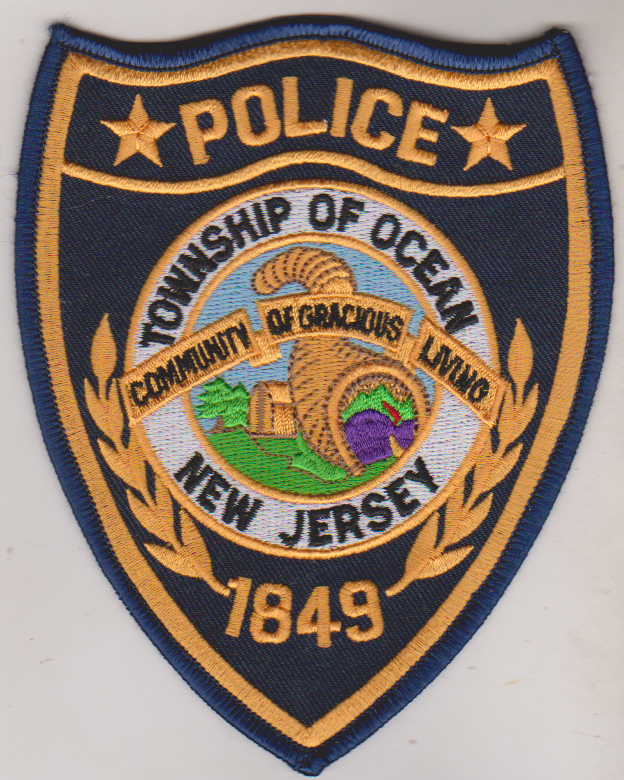Township of Ocean NJ Police non shield shape patch | eBay