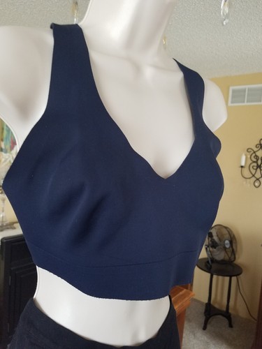 Athleta reversible sports bra black and navy 34B-C | eBay