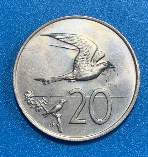 1972 Cook Islands 20 Cents - Elizabeth II Fairy Terns Coin | eBay