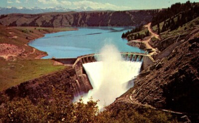 Polson MT-Montana Kerr Dam On The Flathead Vintage Postcard | eBay