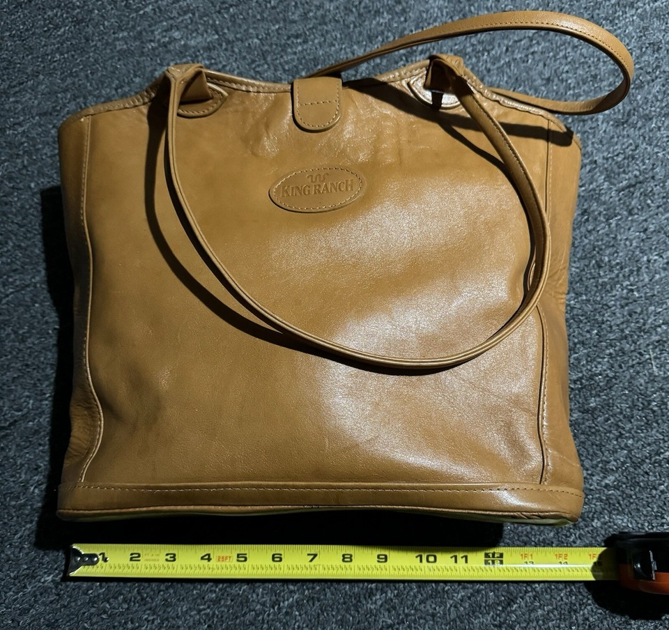 King Ranch Leather Purse Tote Texas Shoulder Bag Rio Western 12x14x4 | eBay
