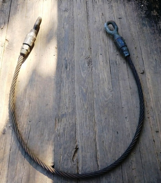 U.S. Military 10' Tank Tow Cable W/ Swageless Eyelet End Heavy Duty ...