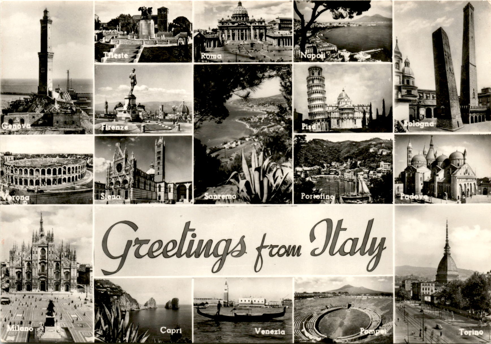 Italy, postcard, cities, Rome, Venice, history, culture, Pompeii, Milan ...