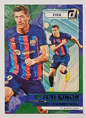 2022-23 Donruss Soccer FIFA Green Pitch Kings Robert Lewandowski FC ...